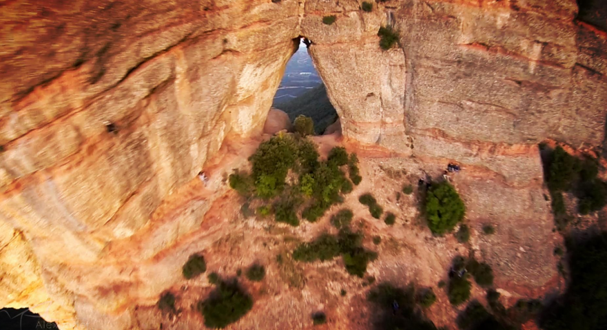 Alexander Polli Flies Through the Batman Cave...This guy is completely ...
